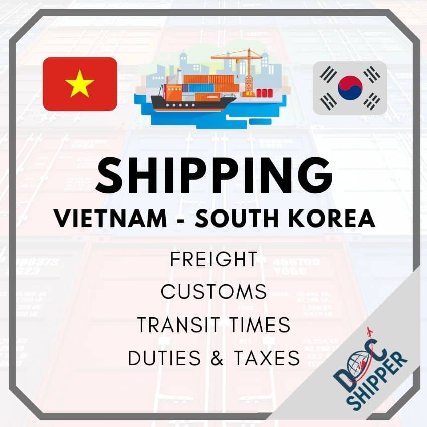 Freight from Vietnam to South Korea | Rates - Transit Times - Duties ...